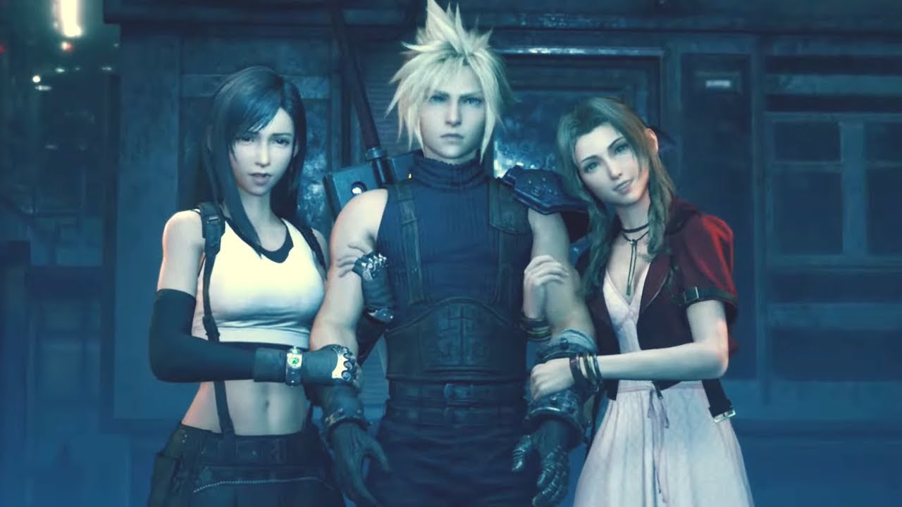 Final Fantasy Aerith And Cloud And Tifa